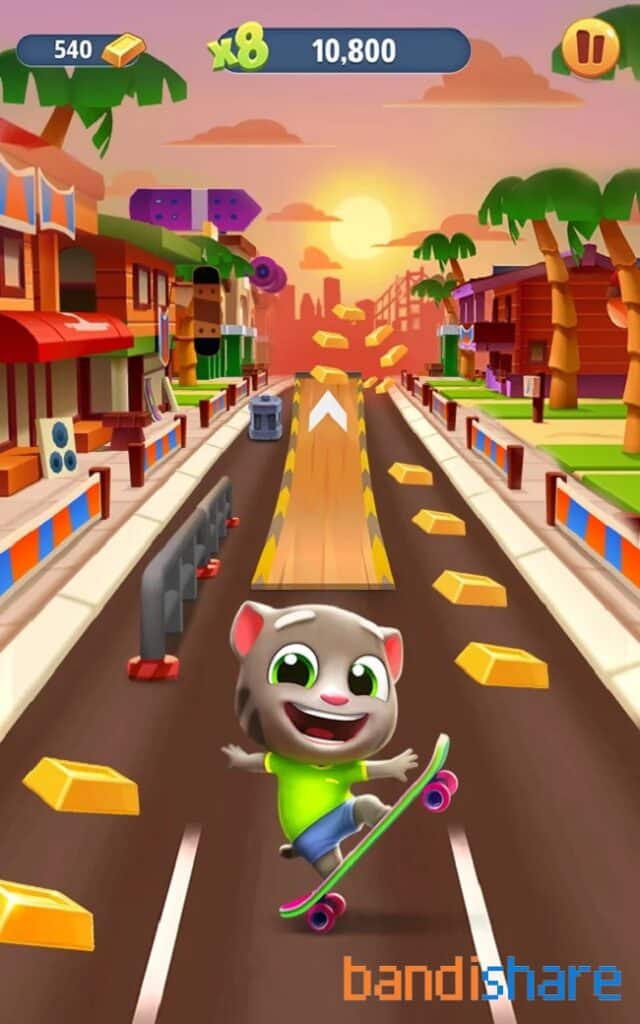 Tải Talking Tom Gold Run MOD (Vô Hạn Tiền) v25.5.10.13891 APK